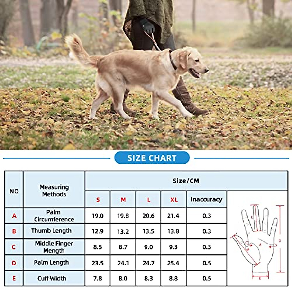 BONFAD Winter Warm Gloves for Men Women Touchscreen for Running Driving Cycling Working Hiking (S)