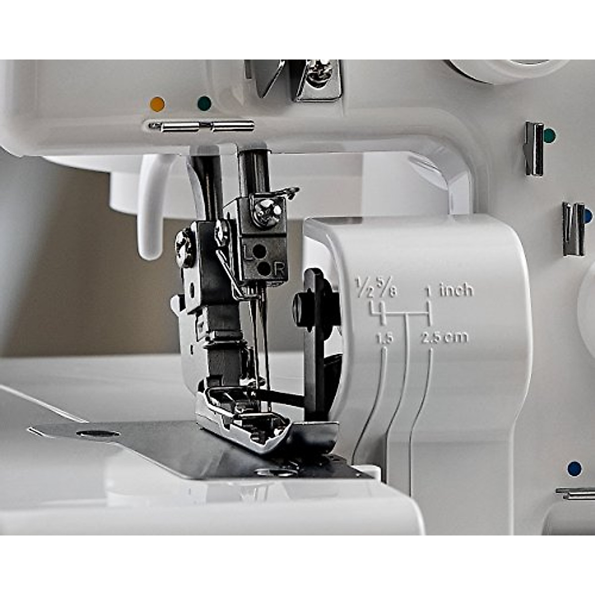 JUKI MO600N Series, MO654DE Portable Thread Serger Sewing Machine, White