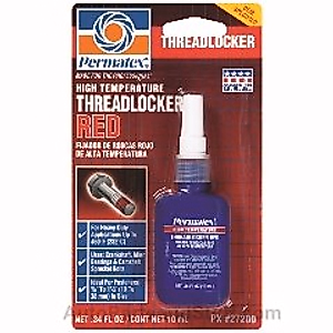 Permatex 27200 Hiigh Temperature Threadlocker Red, 10 ml