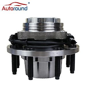 Autoround Front Wheel Bearing Hub Assembly 515020 Compatible with 1999-2004 Ford F250 Super Duty / F350 Super Duty 4x4, 2000-2002 Excursion, SRW Coarse Threads 4WD Only, 8 Lug w/ABS