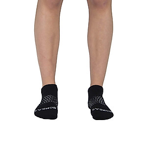 Bombas Women's Originals Black Ankle Socks,Size Large