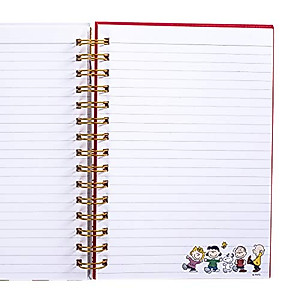 Graphique Peanuts Gang Hard Cover Journal w/Charles Shultz's Beloved Peanuts Characters, Fun, Durable Notebook for Notes, Lists, Recipes, and More, 160 Ruled Pages, 6.25" x 8.25" x 1"