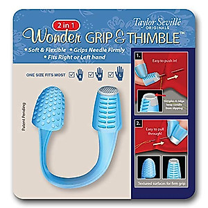 Taylor Seville Originals Wonder Grip and Thimble-Sewing Notions and Accessories-Sewing Supplies