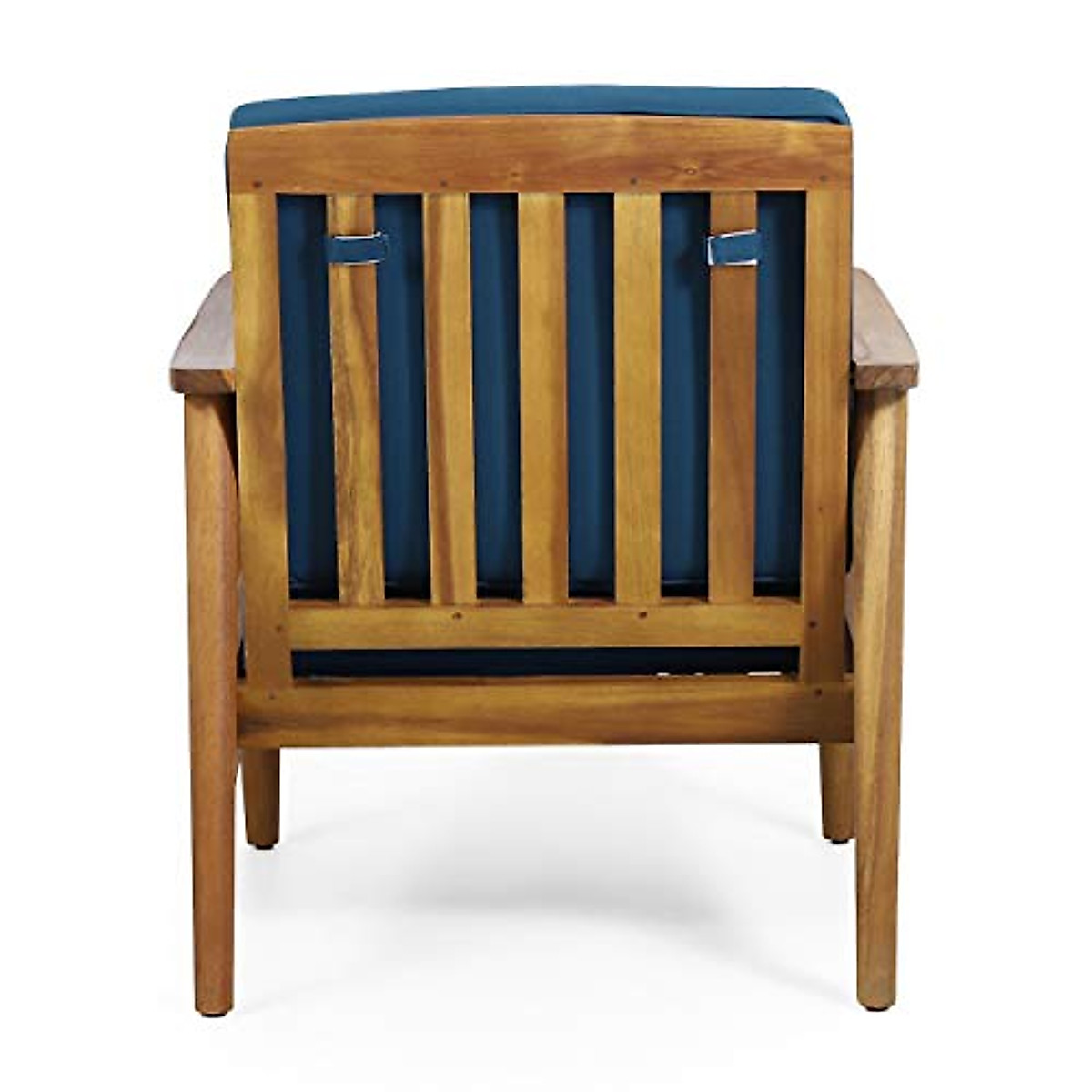 Willowbrook Outdoor Club Chair with Cushion - Acacia Wood - Teak (Set of 2)