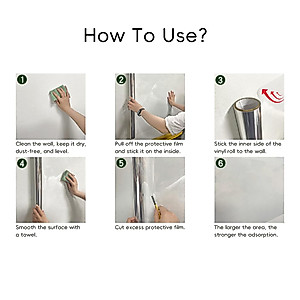 Wall Protector Clear Contact Paper Electrostatic Absorption Wall Protective Film Removable Walls Covering Oil Proof Waterproof Back Splash Protectors Wallpaper from Trash Can Chair Cat Dog Stove