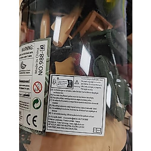 Hautton Toy Army Men Set, 107 PCS Plastic Military Action Figures Combat Battle Playset Bucket with Soldiers, Tank, Plane, Helicopter, Flag, Fence, and Battlefield Gift for Boys Kids Children