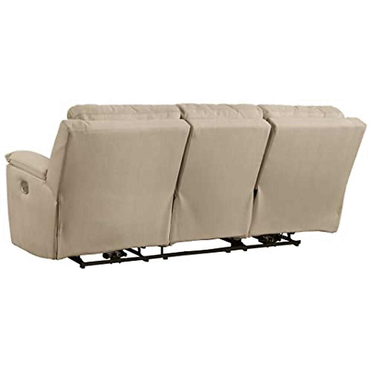 Signature Design by Ashley Next-Gen Gaucho PWR REC Sofa with ADJ Headrest, 91"W x 41"D x 41"H, Beige