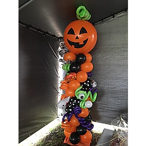 18 Inches 10pcs Halloween Balloons Orange Latex Balloons Halloween Pumpkin Balloon Halloween Party Birthday Decoration Supplies