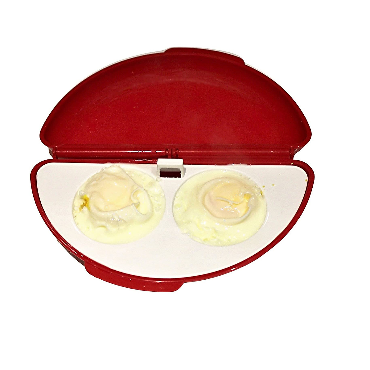 Dependable Industries inc. Essentials Microwaveable Microwave Omelet Pan and 2 Cavity Egg Poacher Set BPA Free Plastic Quick Egg Maker
