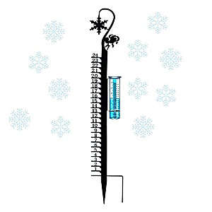 Snow Gauge - Snow Gauge Outdoor Christmas,Deer Outdoor Snow Measuring Device for Garden & Yard, Christmas Measuring Gauge Tanba