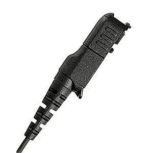 Single Wire Earpiece with Reinforced Cable for Motorola Radios XPR3300 XPR3500 XPR3300e XPR3500e (XPR 3300 3500 3300e 3500e Series), Acoustic Tube Headset, Compact PTT/Mic, Clear Audio Transmission