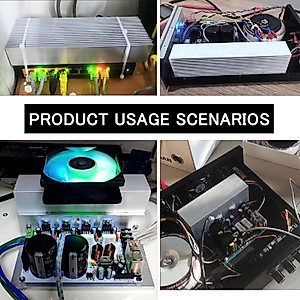 Awxlumv Extra Large Heat Sinks Aluminum 15.75" x2.71" x 1.41" / 400x69x36mm High Power Heatsink Diffusion Cooling Module Cooler 27 Fin Radiator for LED Light Amplifier Transistor Semiconductor PCB