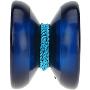 MAGICYOYO Responsive Yoyo K1 Tug Return Yoyo, Hubstacks Yoyo for Kids Beginners Dual Purpose Yoyo with Unresponsive Bearing, Sturdy Storage Bag + 12 Yoyo Strings +Yo-Yo Glove +2 Yoyo Hubstacks (Blue)