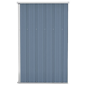 GOLINPEILO Metal Wall-Mounted Garden Shed, Metal Outdoor Storage Cabinet with Double Doors, Waterproof Tool Shed, Backyard Steel House for Garden, Patio, Lawn, Gray 46.5"x39.4"x70.1"