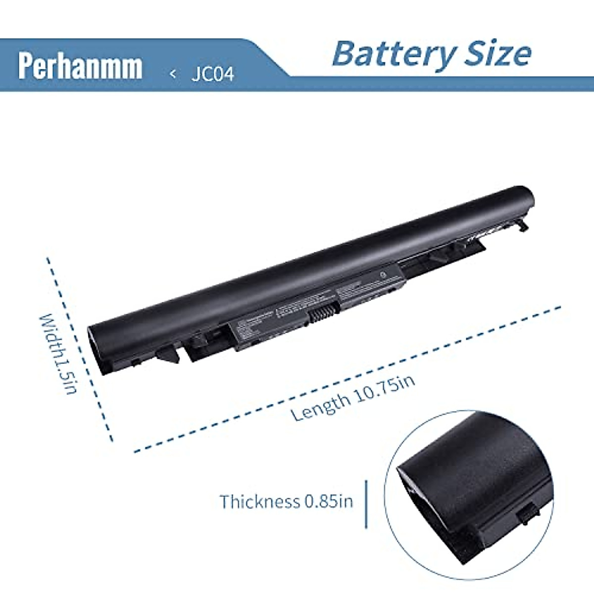 JC04 919700-850 Battery for HP 15-bs 17-bs 14-bs 15-bw0xx 15-bs0xx 15-bs1xx 17-bs0xx 15-bs015dx 15-bs013dx 15-bs134wm 15-bs234wm 17-bs011dx 15-bw011dx JC03 919701-850 919681-421 HSTNN-LB7V HSTNN-LB7W