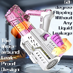 JoyPlanet Electric Massive Bubble Gun Automatic Bubble Machine Bubble Blower Bubble Maker 700 ml for Kids Boys Girls Adults Outdoor Summer Party Wedding Birthday Gifts (Blue)