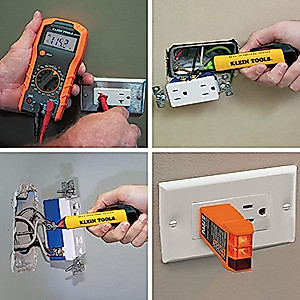Klein Tools 69149P Electrical Test Kit with Digital Multimeter & ET310 AC Circuit Breaker Finder, Electric Tester with Integrated GFCI Outlet Tester
