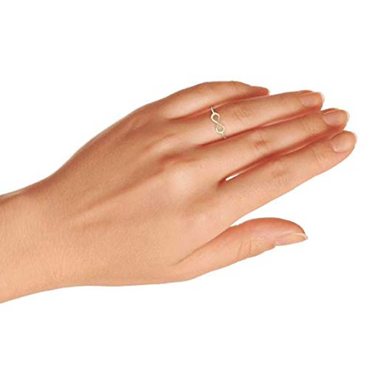 Bling Jewelry Infinity Figure Eight Stackable 925 Silver Symbol Ring,6