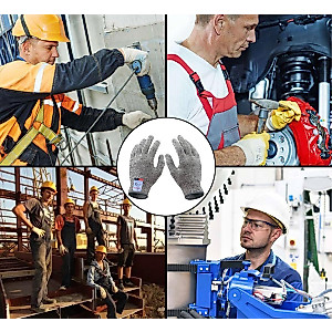 ohsuni Cutting Gloves, 2 Pairs of Cut Resistant Gloves Food Grade, Kitchen Gloves for Cutting, Oyster Shucking, Fish Fillet Processing, Carving Wood and Gardening(Large)