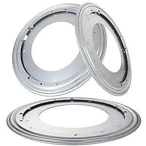 RHBLME 2 Pack 9 Inch Lazy Susan Hardware, 360° Rotating Bearing Plate 5/16" Thick, 750lbs Heavy Duty Lazy Susan Turntable Swivel Base for Rotating Table, Kitchen Cabinet, Serving Tray