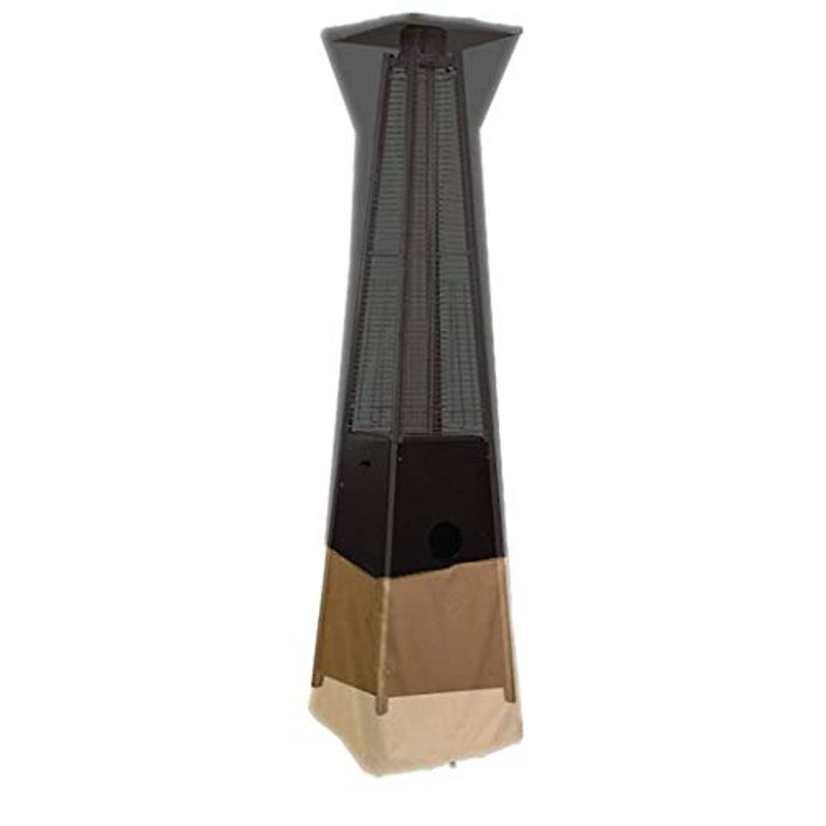 600D Heavy Duty Waterproof Standup Patio Heater Cover, Heater Cover for Outdoor with Zipper, 21" x 21"x 90"