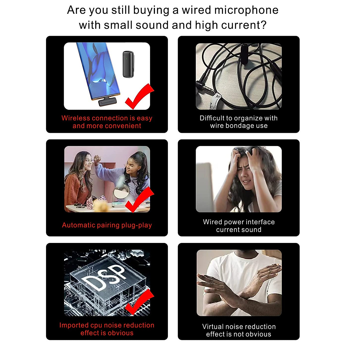 Wireless-Lavalier-Microphone Charging-Case for iPhone - ipad YouTube TikTok Podcast Video Recording Conference Vlogging Church Interview Teaching 2 in 1 Plug-Play Mic