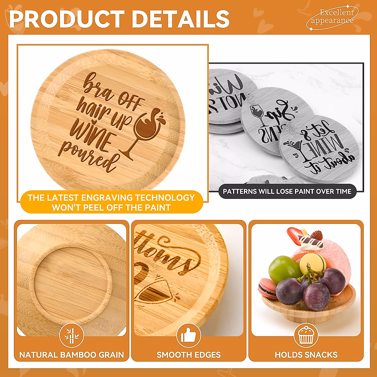 10Pcs Wine Glass Charcuterie Topper,10 Themes Charcuterie Board Topper,Glass Topper Coasters,Water Glass Toppers Keeps Debris Out for Party Wine Accessories Housewarming