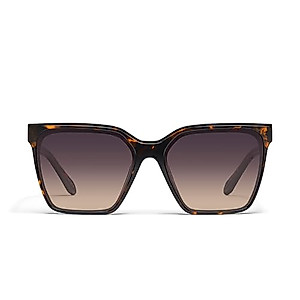 Quay - Womens Sunglasses, Polarized Square Lenses with UV Protection, Oversized Sunglasses (Level Up, Tortoise Gold)
