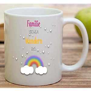 Inspirational - Emigration Quote Gift Idea for Daughter-in-laws on Graduation - Grey Multicolor Unisex Sweat 11 Oz White Ceramic Coffee Mug