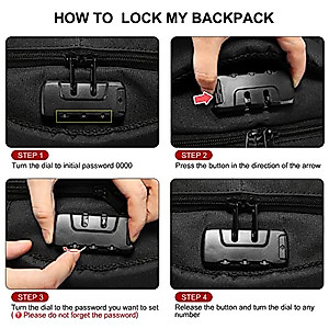 LOVEVOOK Rolling Backpack, Laptop Backpack with Wheels Waterproof Travel Backpack for Men Carry on Luggage Business Backpack fits 17 inch Laptop for Travel(17 inch,Red)