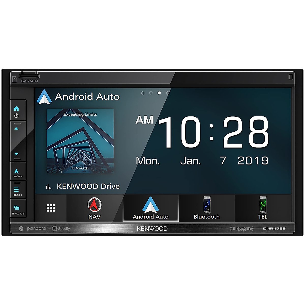 KENWOOD DNR476S 6.8" Car Stereo, Garmin Navigation Built in, Inrix Traffic Service, CarPlay and Android Auto, Bluetooth, (Does Not Play DVD's)