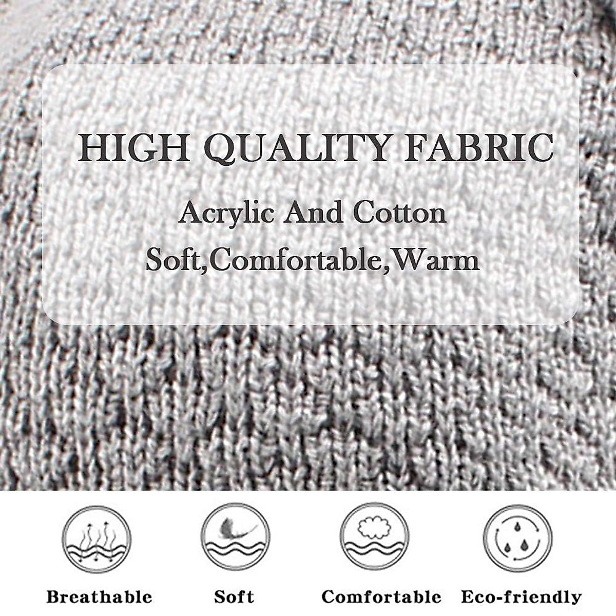 XIAOHAWANG Baby Hat Cute Bear Toddler Earflap Beanie Warm for Fall Winter (A-Set Grey+White+Navy, S(0-6 Months))