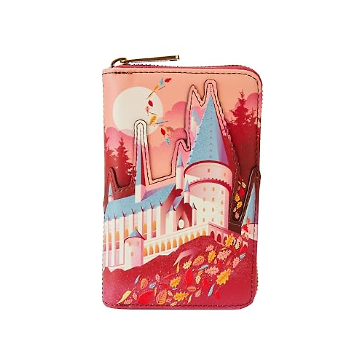 Loungefly Harry Potter Hogwarts Fall Zip Around Wallet | Harry Potter Wallets Standard