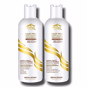 Eternal Spirit Hair Pro Anti Aging Treatment Shampoo and Conditioner Bundle with Stem Cells