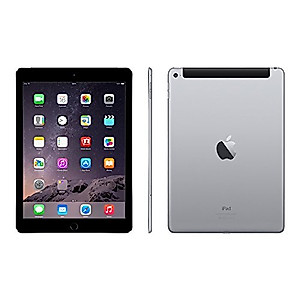 Apple iPad Air 2 (Space Grey, 64GB, Wi-Fi + 3G) (Renewed)