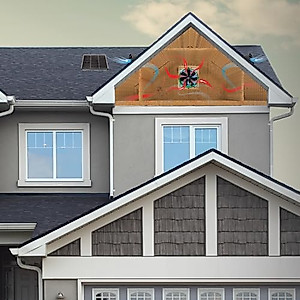 QuietCool 40 Watt Solar Powered Gable Mount Attic Fan