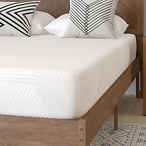 Merrick Lane Iris 8" Full Mattress - 6" Poly Base - Green Tea Cooling Gel - 2" Charcoal Infused Gel Memory Foam - CertiPUR-US Certified Foam - Mattress in a Box