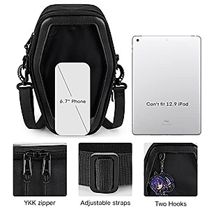 STEAMEDBUN Ita Bag Coffin Purse Bag with Insert Gothic Crossbody Bag for Halloween