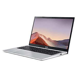 Acer Aspire 15.6-inch FHD Laptop, Intel Celeron Dual-Core N4500 Processor, 8GB RAM, 256GB SSD, Webcam, WiFi, HDMI, Bluetooth, Windows 10, Pure Silver (Renewed)