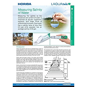 HORIBA LAQUAtwin Salt-22 Compact Salt Meter (Ion Selective Eelectrode Method) for Water, Viscous Liquids, Solids, and Powder Samples