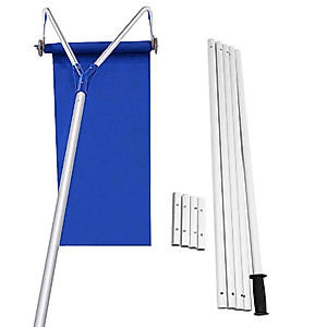 IRONMAX Snow Removal Roof Rake, 21FT Lightweight Snow Rake with 2.9’’ Wheels and Adjustable Handle, Roof Rakes for Snow Removal of Pitched Roof