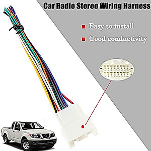 RED WOLF 20 Pin Radio Wire Harness Replacement for Select 2007-2019 Mitsubishi Lancer Outlander Mirage Stereo Install Connector Adapter Plug