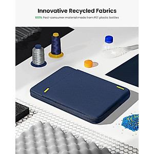 tomtoc 360 Protective Laptop Sleeve for 14-inch MacBook Pro M4/M3/M2/M1 Pro/Max A3112 A3401 A3185 A2992 A2918 A2779 2024-2021, Water-Resistant Case Bag with Accessory Pocket for 13.8 Surface Laptop 7