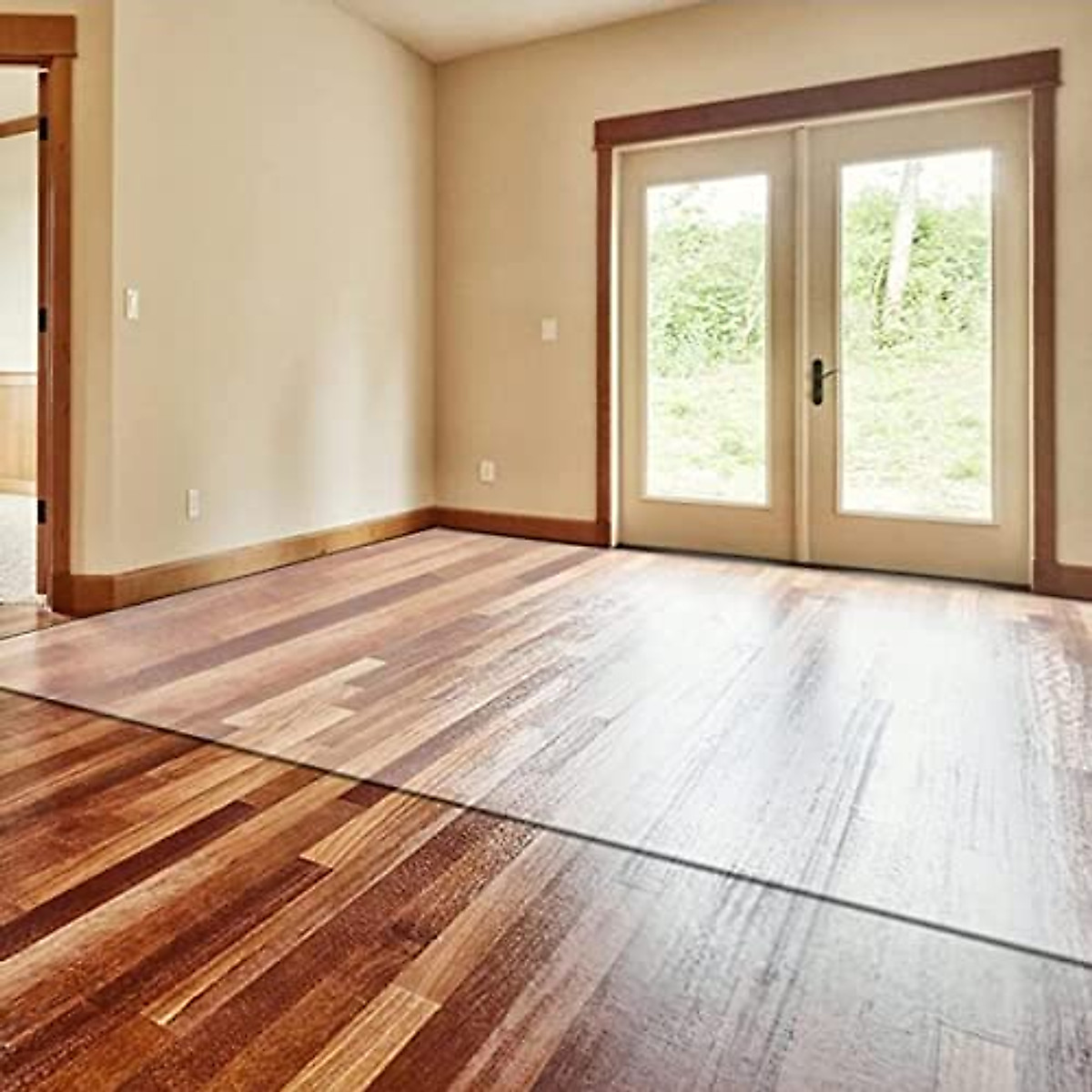 Clear PVC Desk Chair Mat 1.5mm Chair Mat Office Chair Mat, Chair Mat for Floor Protection,Non-Slip Office Chair Mat Desk Pads Mat,Transparent Waterproof Chair Mat for Hardwood Floor Carpet,65/85/105/