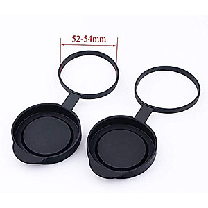 SVBONY Protective Rubber Objective Lens Caps for Fits Binoculars with Outer Diameter 52-54mm