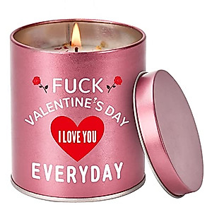 Valentines Day Gifts for Her, Funny Romantic Naughty Gifts for Her Tin Soy Candles Stress Relief Unique Gifts Ideas for Girlfriend Wife Women, 9oz Scented Candles