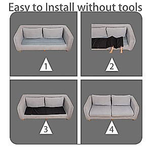 NobleRealm® Couch Cushion Replacement for Sagging Sofa && Sofa Cushion Support Board && Adjustable/Foldable Sofa Cushion Seat Saver (Three Seaters/168cm/66inch, Sofa)