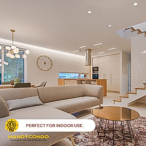 HANDYCONDO 13 Watt CFL GU24 Light Bulb with Two Prongs - T2 Mini Spiral Light Bulbs 4200k - 120v 60Hz Cool White Light - Twist Lock Compact Fluorescent Light Bulbs for Indoor Use -4 Pack UL Approved