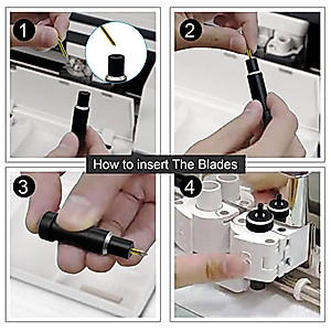 2 PCS Premium Fine Point Blade Compatible with Explore Air 2/Explore 3, Replacement Cutting Blades Compatible with Maker/Maker 3, Can Cut Most thinner Materials, Original Version (White)