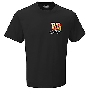Dale Earnhardt Jr. #88 National Guard Car 2 Sided Men's Short Sleeve Black T-Shirt (as1, Alpha, xx_l, Regular, Regular)